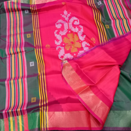 Wholesale Handloom Pure Silk Biswa Bangla Saree. - USRA