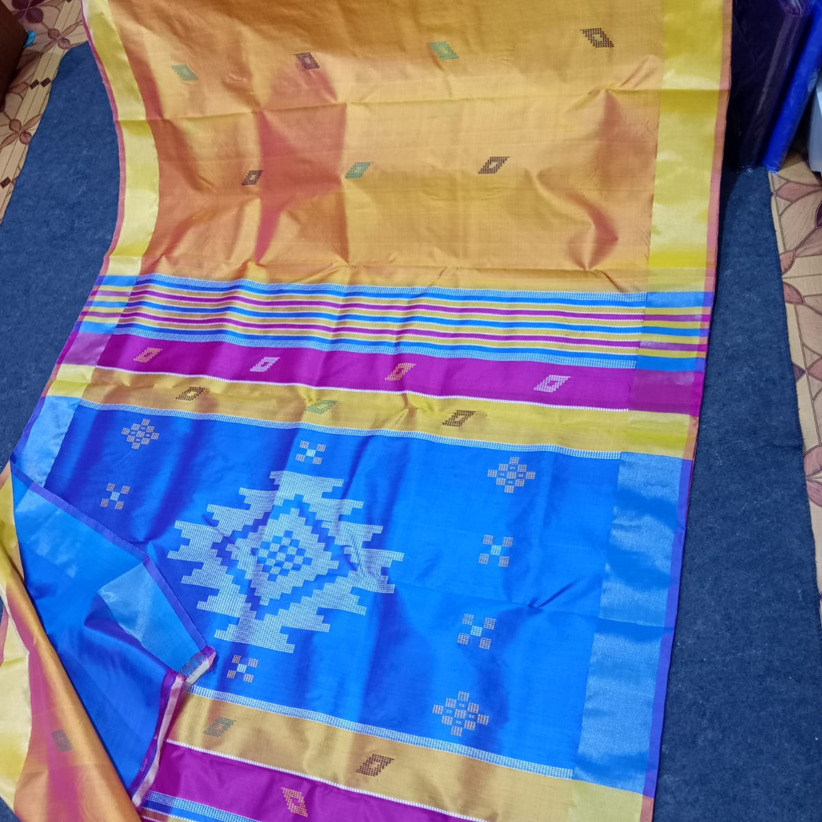 Wholesale Handloom Pure Silk Biswa Bangla Saree. - USRA