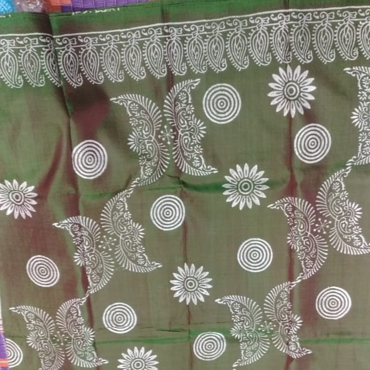 Wholesale Handloom Pure Silk Printed Saree. - USRA
