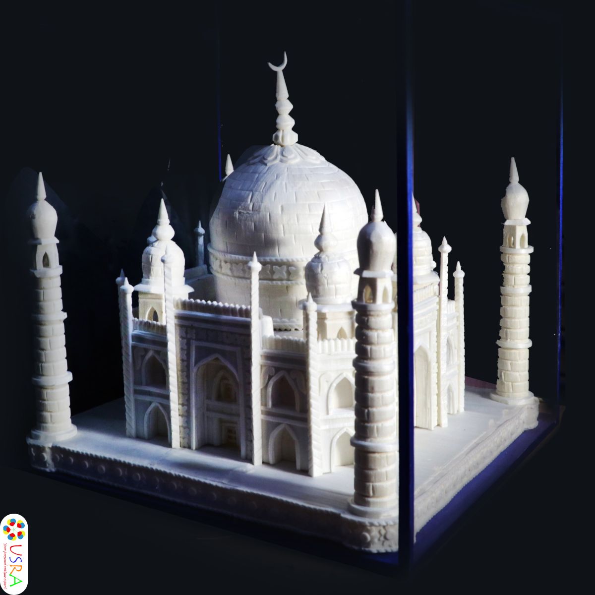 HANDCRAFTED DECORATIVE SHOLA CRAFT TAJ MAHAL - USRA